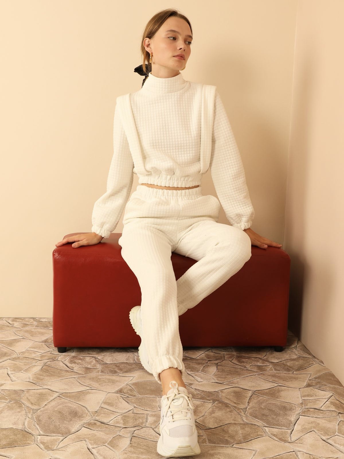 “Sandra” Ecru Tracksuit - Mirror Mirror The Label