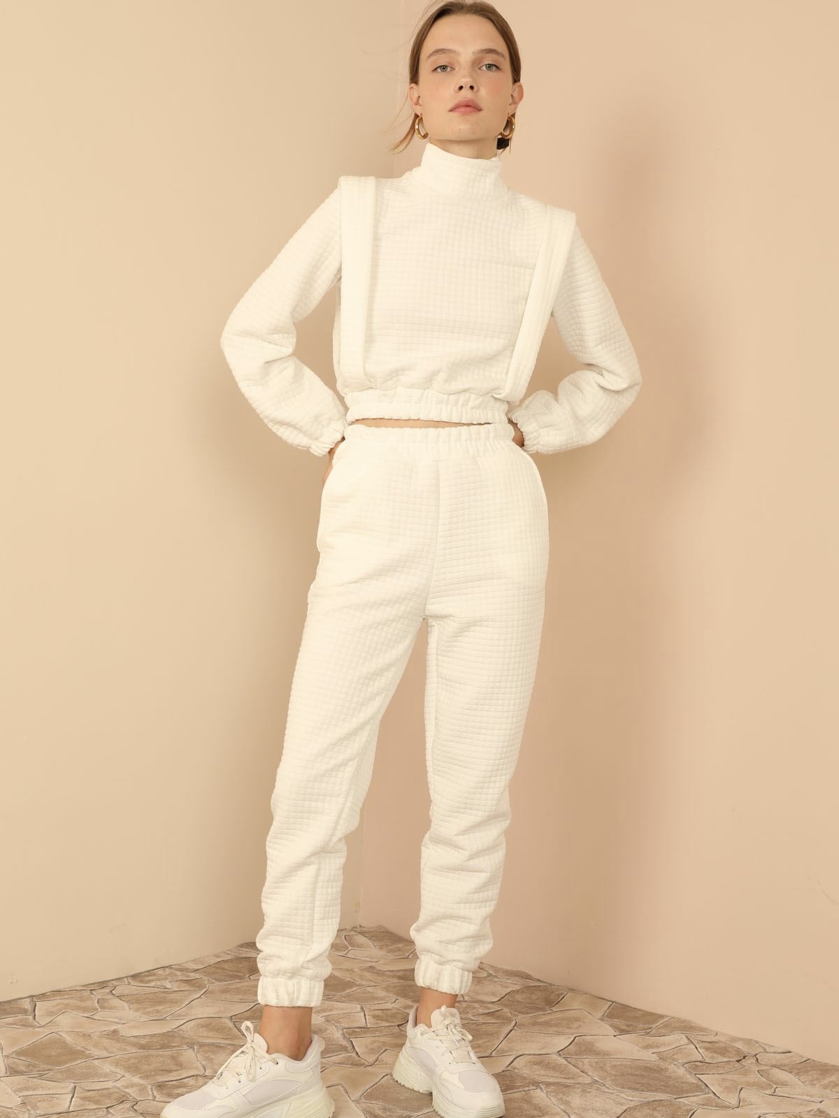 “Sandra” Ecru Tracksuit - Mirror Mirror The Label